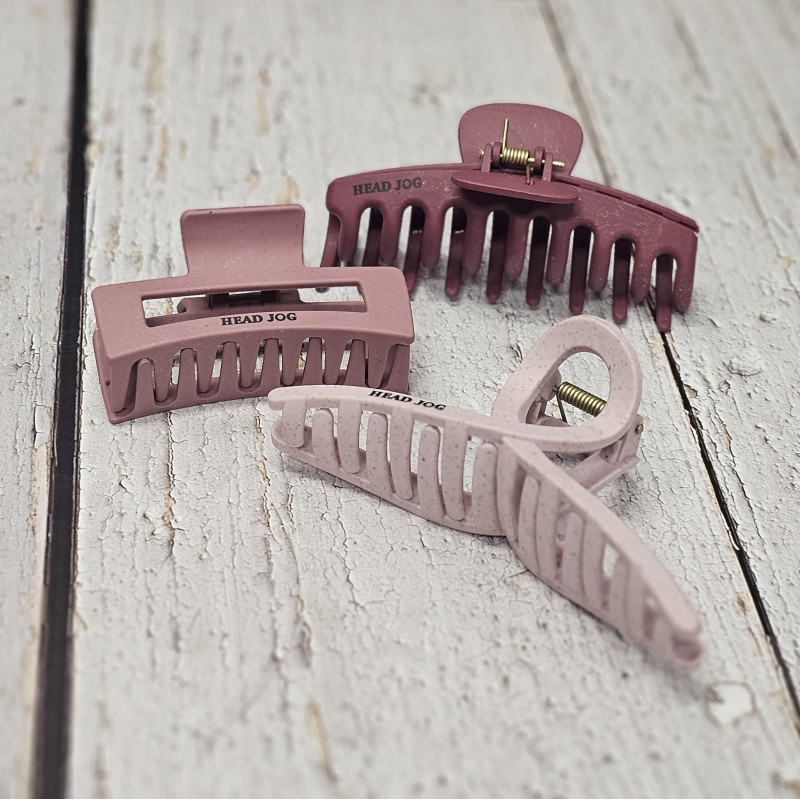 Head Jog Straw Claw Clip - Mulberry